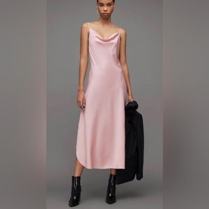 All Saints | Dresses | All Saints Hadley Cowl Neck Midi Slip Dress | Poshmark